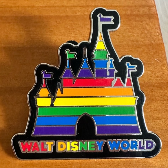 Disney | Jewelry | Disney Rainbow Pride Castle Pin Walt Disney World ...